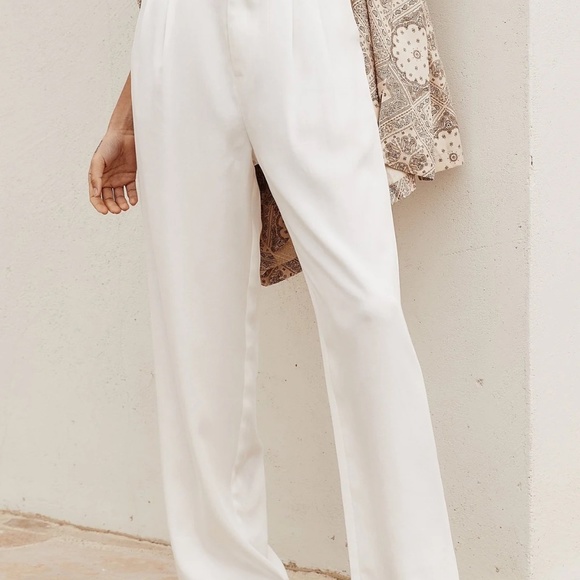 12th Tribe | Pants & Jumpsuits | 2th Tribe Jaxon White Wide Leg ...